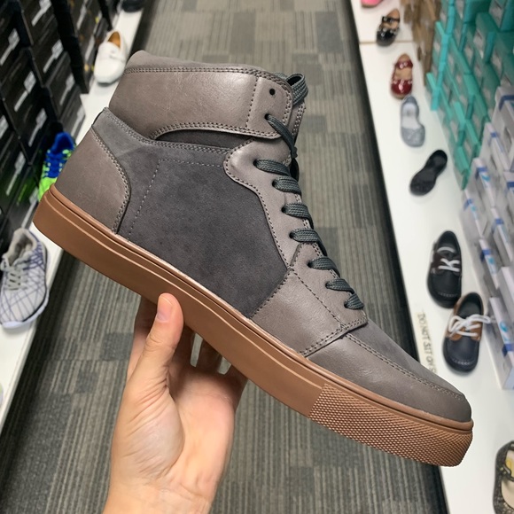 Shoes | Mens Grey High Top Sneaker | Poshmark